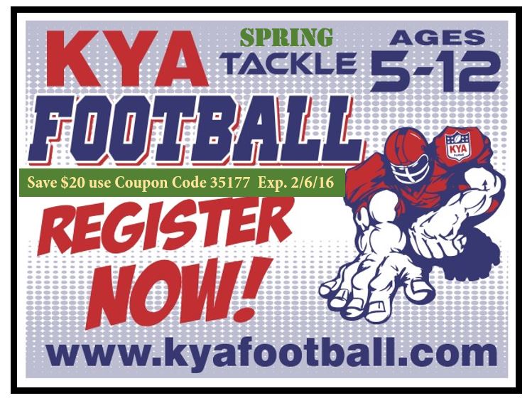 Register Spring Tackle Football @ KYA – KYA Football